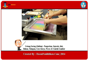 Seni Kriya Cetak Saring (Sablon)